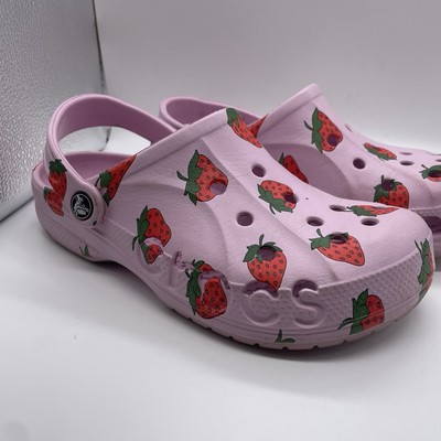 CROCS Pink Strawberry Clogs, Women's Size 7 / Men's Size 5 Boulder CO ...
