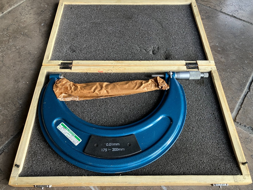 External micrometer 175mm – 200mm, 0.01mm resolution | eBay UK