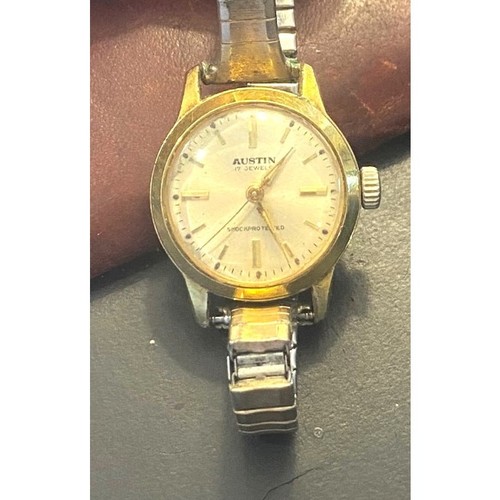 VTG Women's 25mm Austin Watch, Incabloc, Kreisler GF Band Gold Tone,17 ...