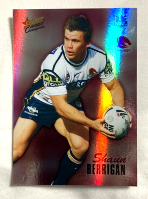 2007 NRL Champions Foil Parallel HF7 Shaun Berrigan Brisbane Broncos | eBay