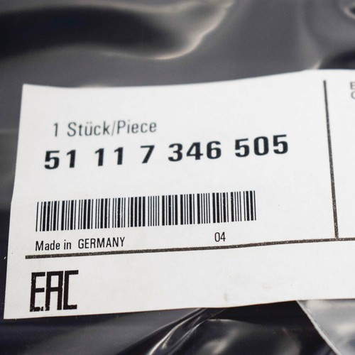 NEW BMW 5 F10 FRONT LEFT AIR INTAKE CLOSED LINES GRILL 51117346505 ...