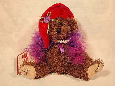 Red Hat bear PBC International tag-alongs plush 5.5" Ms Beary dark ...