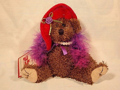 Red Hat bear PBC International tag-alongs plush 5.5" Ms Beary dark ...