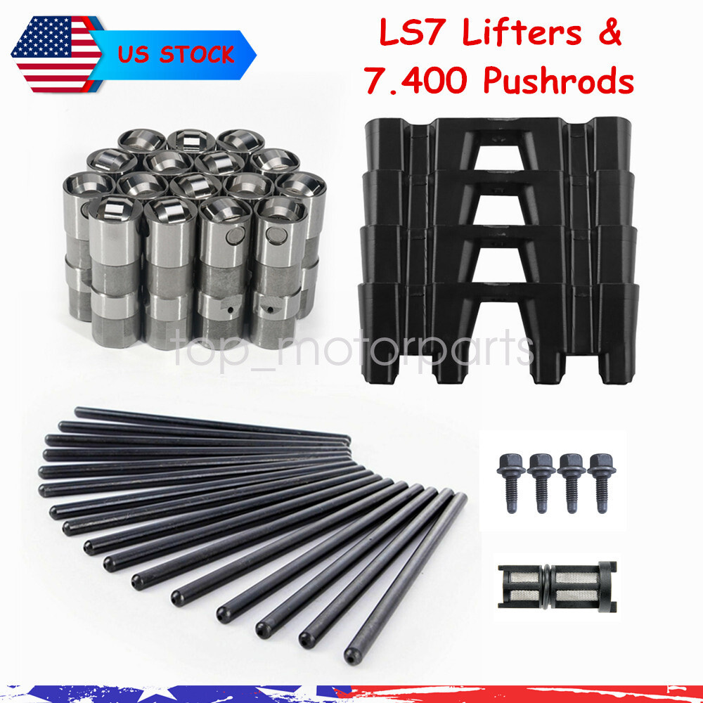 Set For GM LS7 Lifters & Trays & Pushrods For Chevy GMC LS/LQ 4.8 5.3 6.0 6.2L | eBay