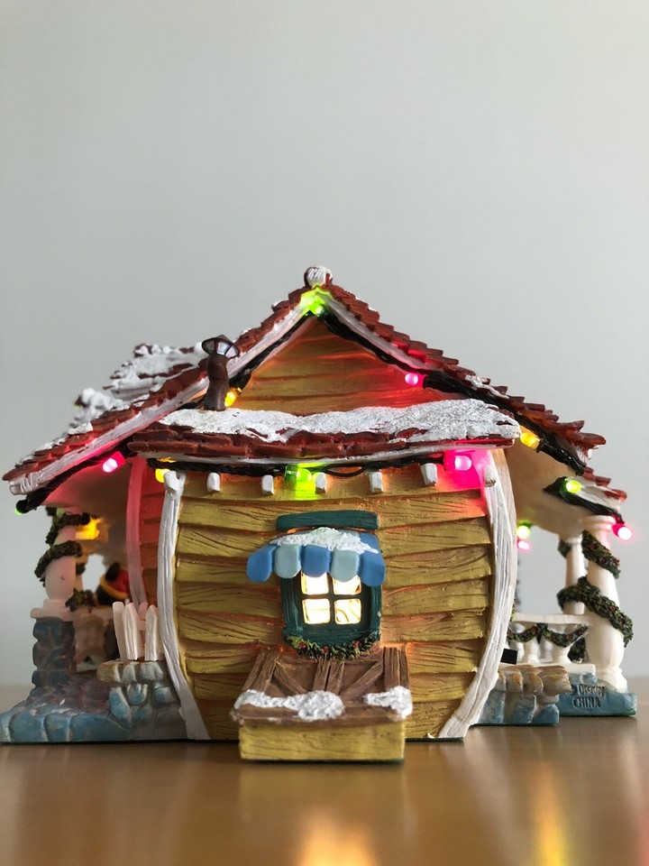 Disney Toon Town Mickey Mouse Christmas Village House | eBay UK