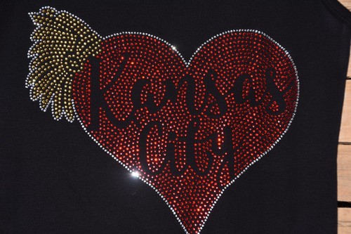 Kansas City rhinestone bling shirt XS S M L XL XXL 1X 2X 3X 4X 5X | eBay