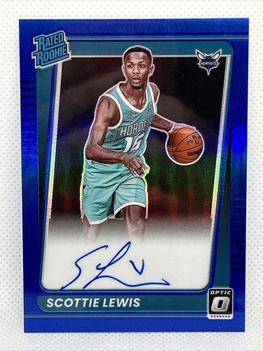 2021-22 Panini Donruss Optic - Rated Rookie Blue Prizm Signatures #196 ...