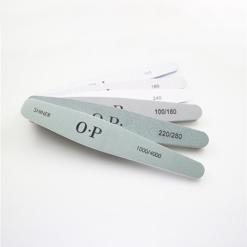 6x Pro Nail File 150/180/240/100/180/220&280/1000/4000 Grit Zebra ...