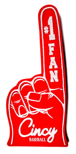 CINCINNATI RED Foam #1 Fan Finger/Hand | eBay