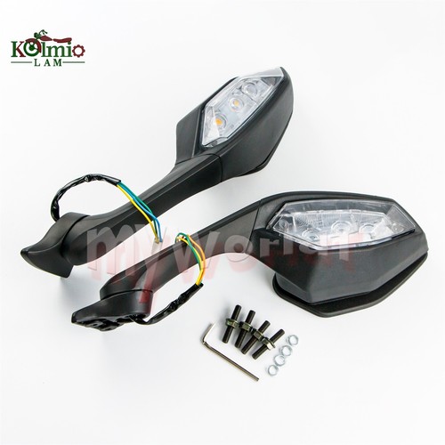 Fit For YAMAHA YZF R7 2022 - 2024 2023 Rear View Mirrors w/ Turn Signal ...