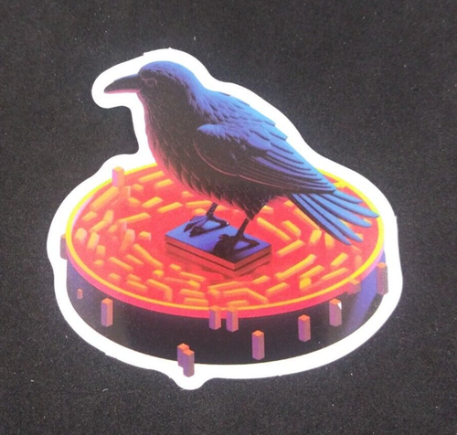 Crow On Labyrinth Maze Magical School Sticker 2.25" (AE) | eBay
