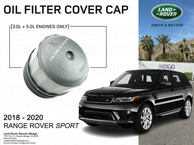 2010-2020 RANGE ROVER SPORT 3.0L 5.0L Oil Filter Cap Cover Genuine ...