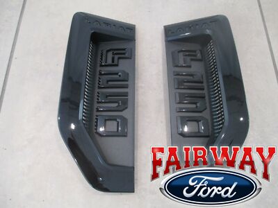 17 thru 22 Super Duty F-250 Lariat Sport Package Black Fender Emblems ...