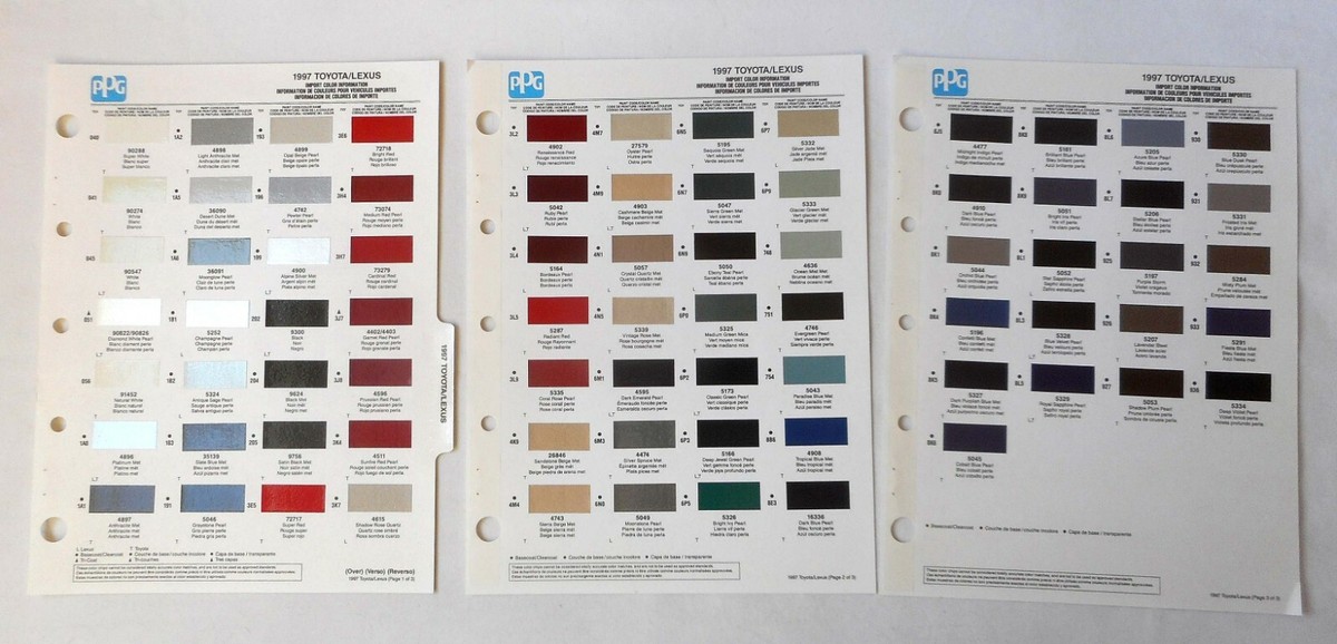 Toyota Paint Colors Chart By Vin - Infoupdate.org