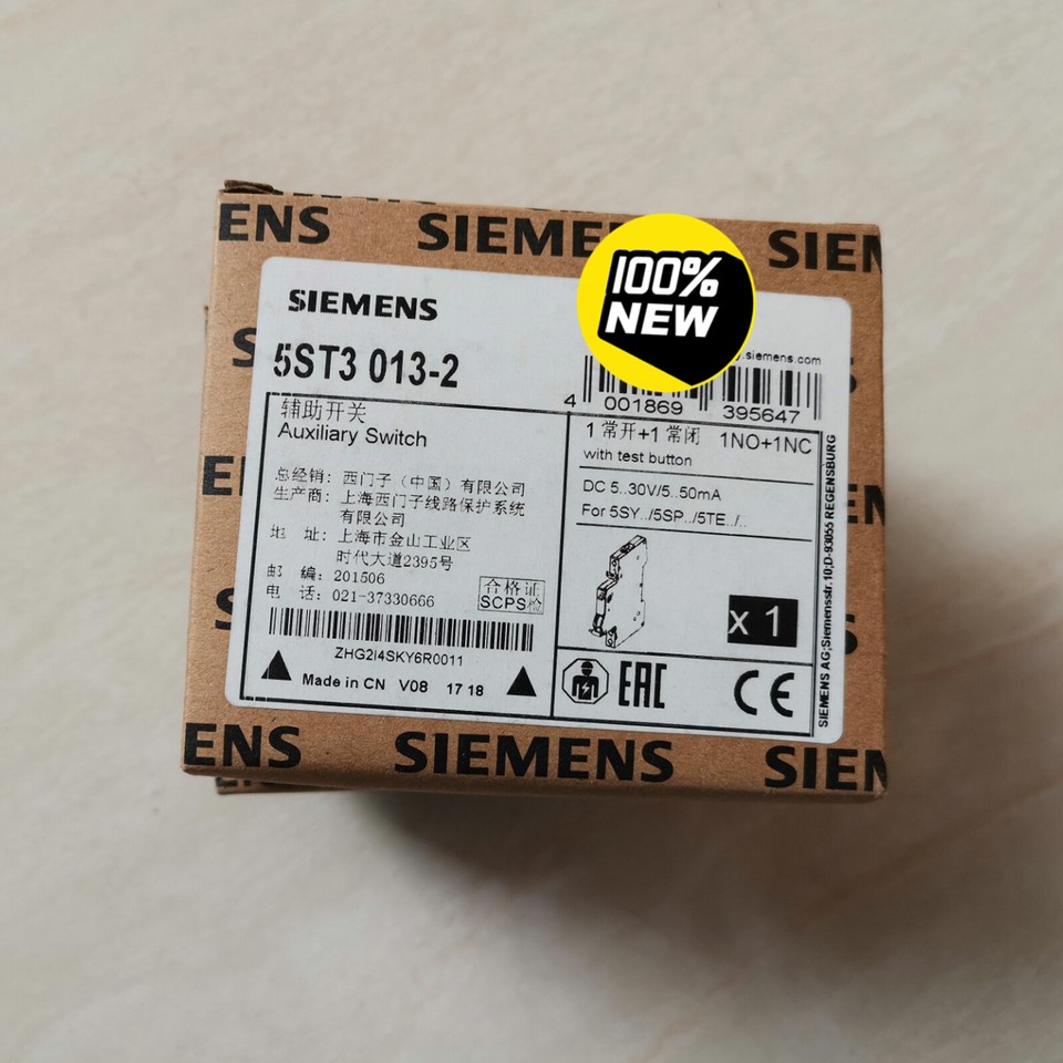1PC SIEMENS NEW IN BOX 5ST3013-2 5ST3 013-2 Auxiliary switch FAST SHIP ...