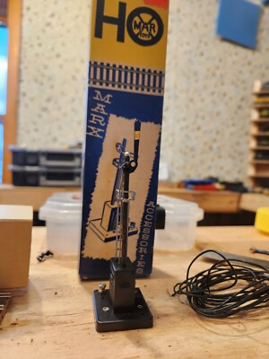 HO TRAINS- VINTAGE MARX HO 6439 OPERATING SEMAPHORE- BOXED - NEW - B1B ...