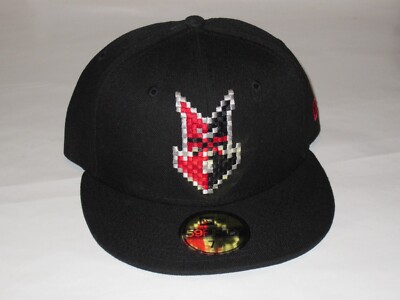 Indianapolis Indians 8 Bit Black New Era 59Fifty 7 1/8 NEW! Hat Club ...