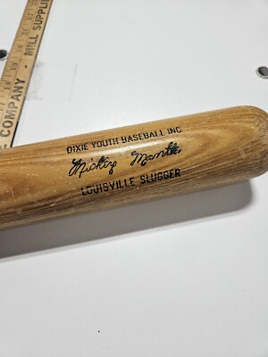 Rare Vintage Mickey Mantle Louisville Slugger 225G Dixie Youth Baseball ...