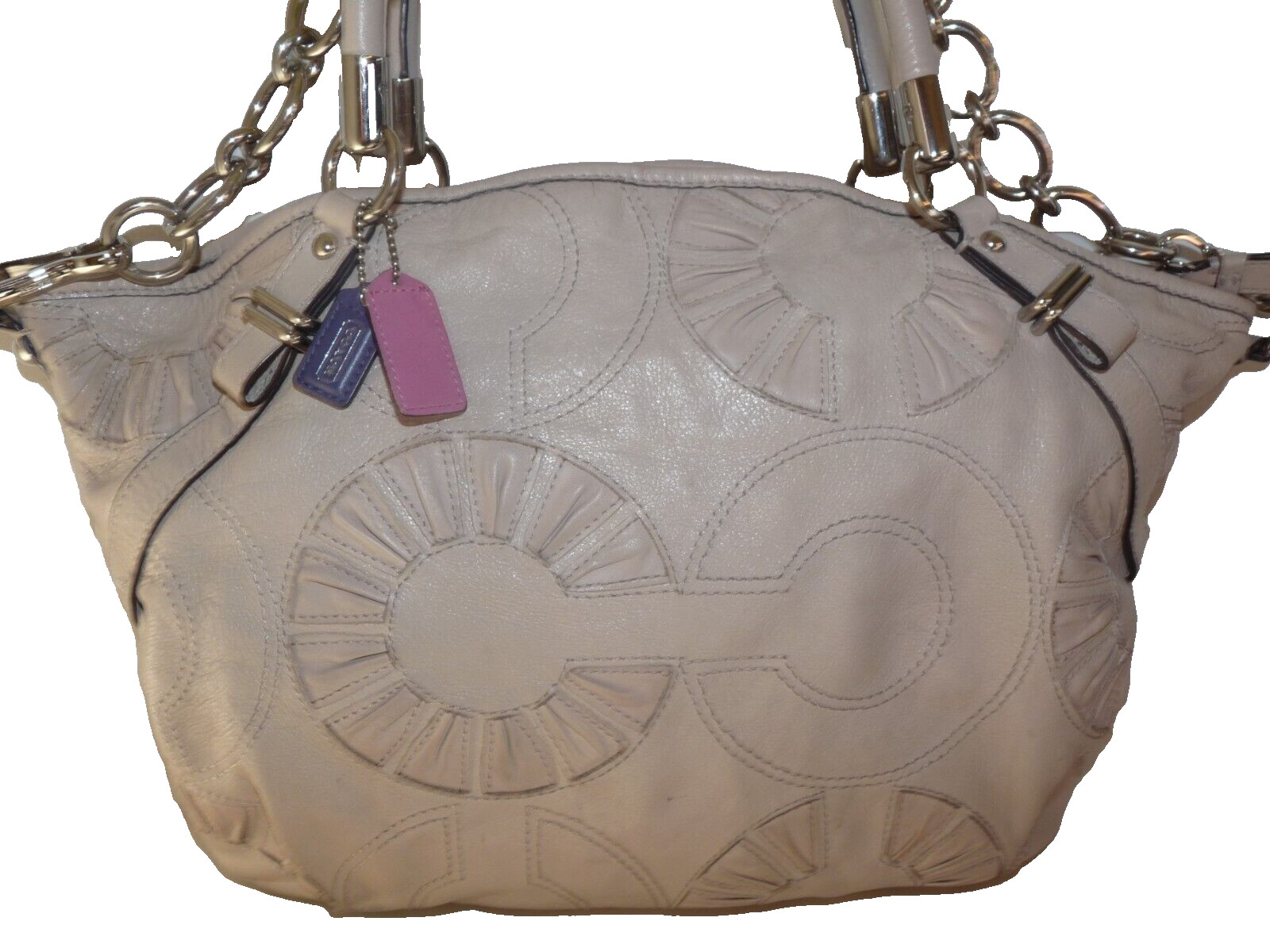 Coach Madison Embellished Leather Large Sophia in Put… - Gem