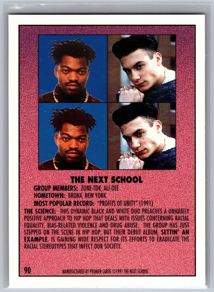 1991 The Rap Pack Series One The Next School #90 Trading Card | eBay