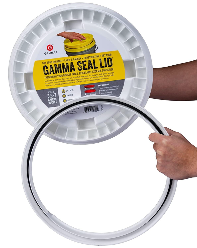 Gamma Seal Screw On Bucket Lid 5 Gallon Water Plastic Pail Air Tight ...