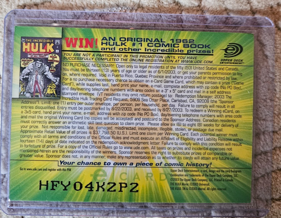 Marvel The Next Generation In Superpowered Games Promo Card | eBay