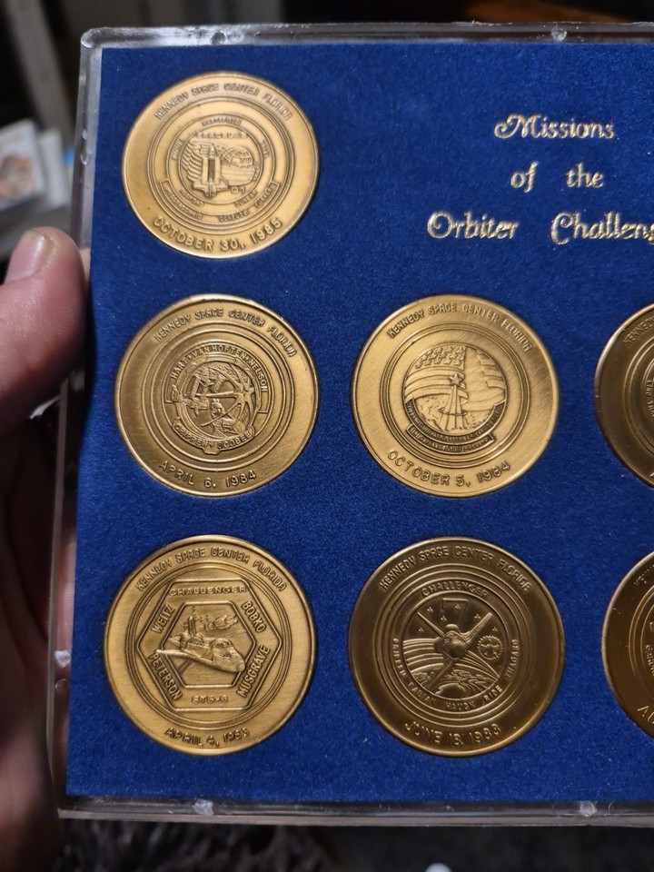 NASA SPACE SHUTTLE COIN Collector Space STS Series Solid Bronze Medal ...