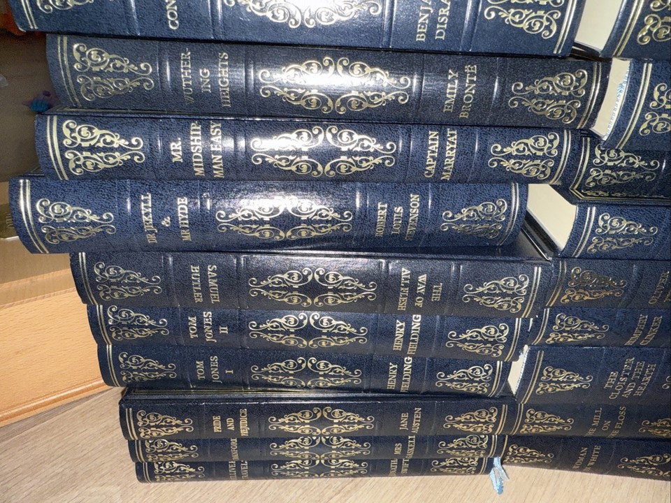 Heron Books Literary Heritage Collection Large Collection In Blue Faux ...