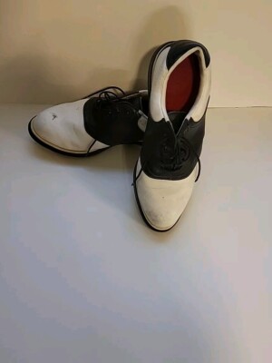 MacGregor Golf Shoes 9 M Men's Classic Saddle White & Black Style ...