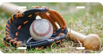 Baseball Ball Balls Pitcher Pitch MLB Aluminum Car Vanity Plate Tag ...