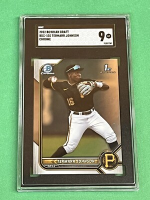 TERMARR JOHNSON 2020 BOWMAN DRAFT CHROME 1ST BDC-130 ROOKIE CARD SGC ...