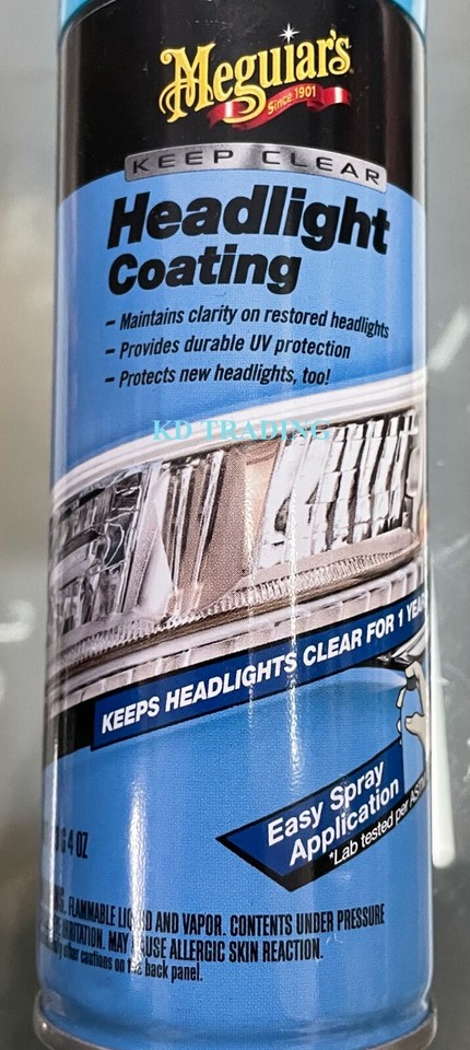 2-Pk~ Meguiar's Car HEADLIGHT COATING UV Protection Easy Spray ~ Last ...