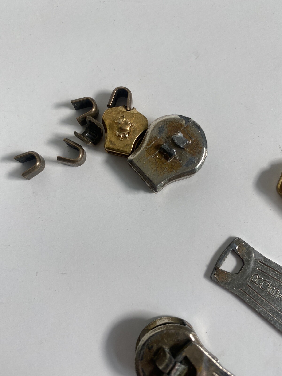 Vintage zipper sliders Talon Samson Robin motorcycle jacket rare #10 #5 ...