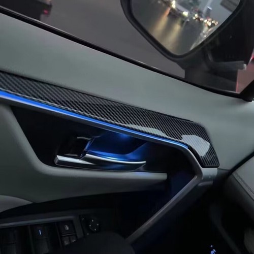 2019-2024 Toyota RAV4 Ice Blue LED Interior Door Panel Stripe Light 4pcs