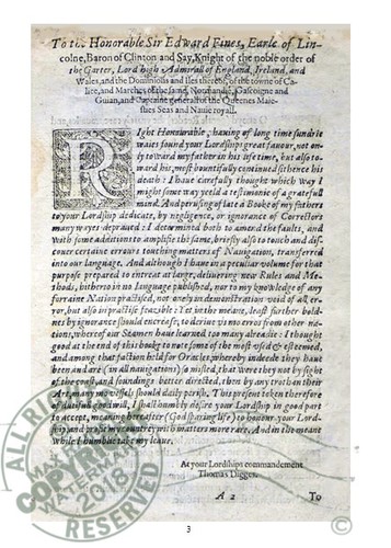Leonard Digges : Prognostication Everlasting of Right Good 1596 ...