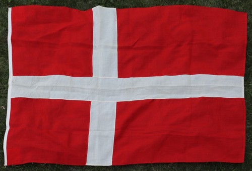Old Vintage WWII Era Danish Denmark Stitched Nautical Wool Flag 66” | eBay
