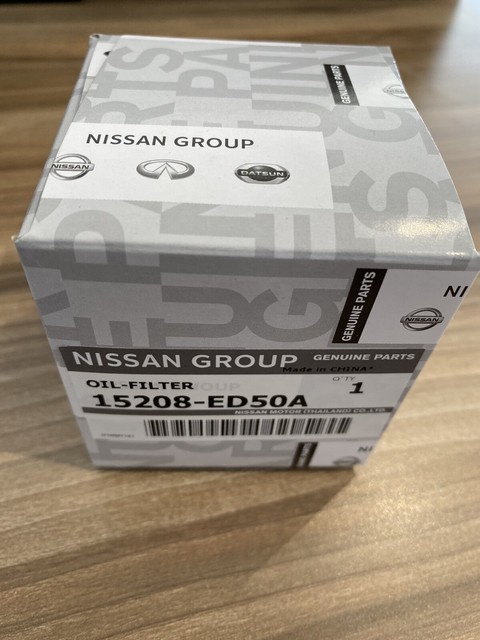 Genuine Nissan Oil Filter Element Petrol Engines Part 15208ED50A for ...