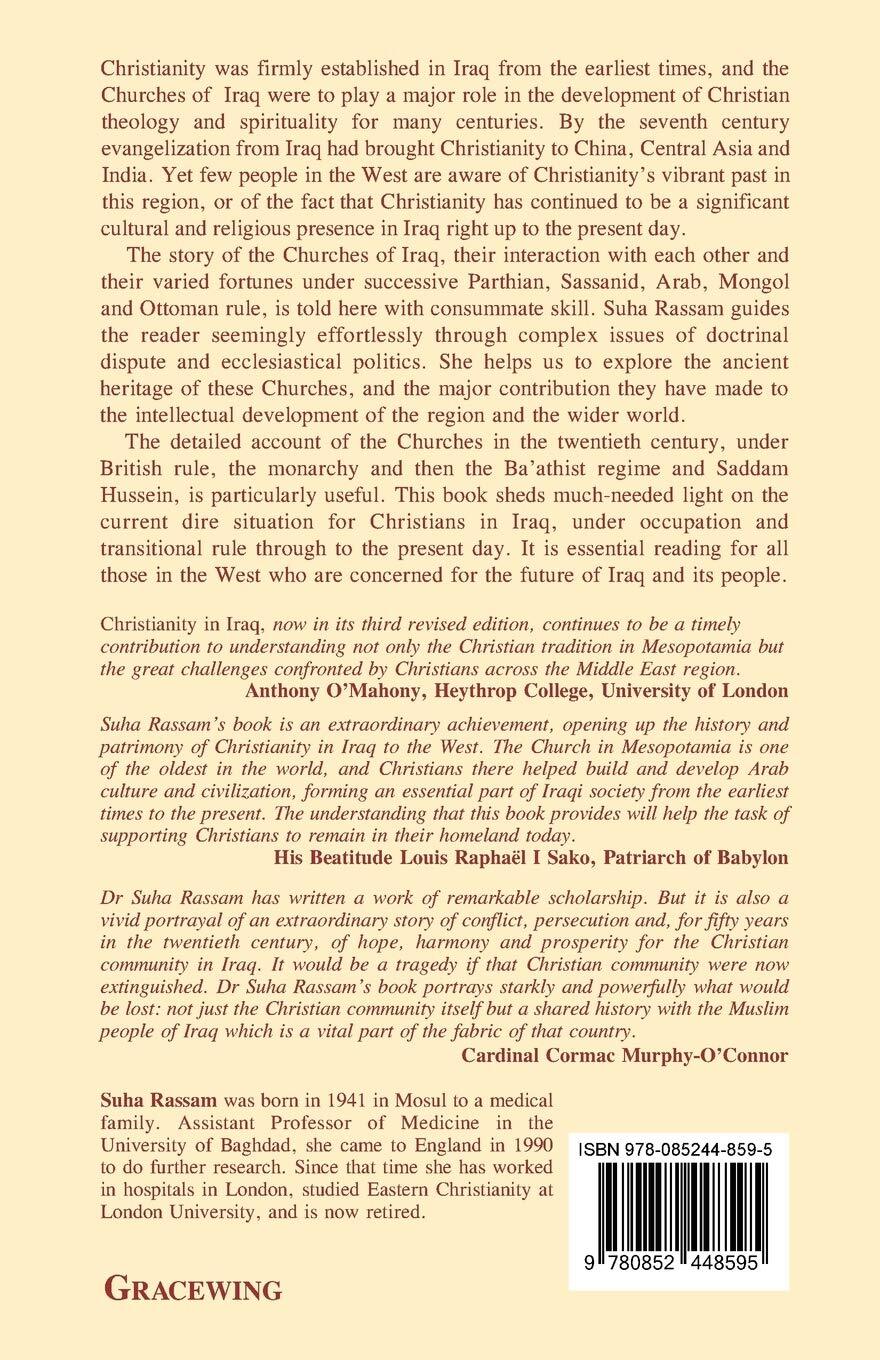 Suha Rassam Christianity in Iraq (Paperback) (US IMPORT) 9780852448595 ...