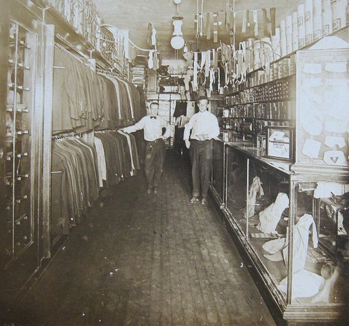 Antique Cabinet Photo 1890's Inside a Clothing Store Western PA | eBay