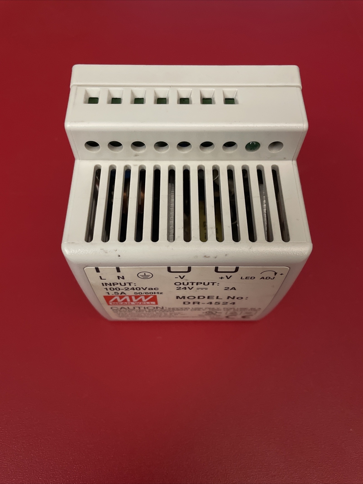 Mean Well DR-4524 Power Supply Module 24VDC 2AMP | eBay