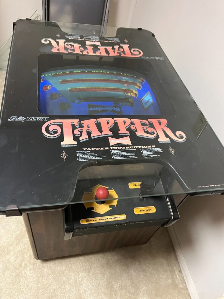 Budweiser TAPPER Arcade Machine Cocktail Video game used. Works Only ...