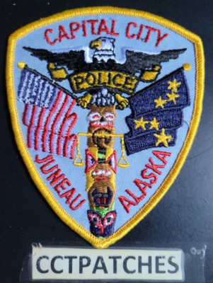 JUNEAU, ALASKA POLICE (YELLOW BORDER) SHOULDER PATCH AK | eBay