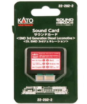 NEW Kato 3rd Generation EMD Diesel Sound Files Card Fits Soundbox N ...