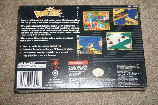 Whizz (Super Nintendo Entertainment System, 1996) for sale online | eBay