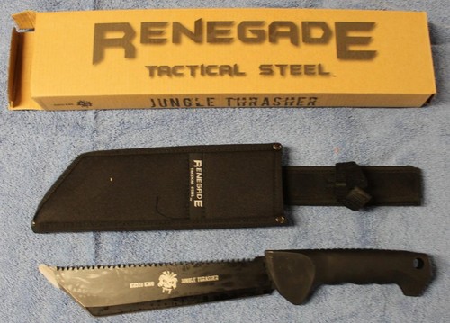 Renegade RT105 Kudzu King Jungle Thrasher Machete Sawback Blade Nylon ...