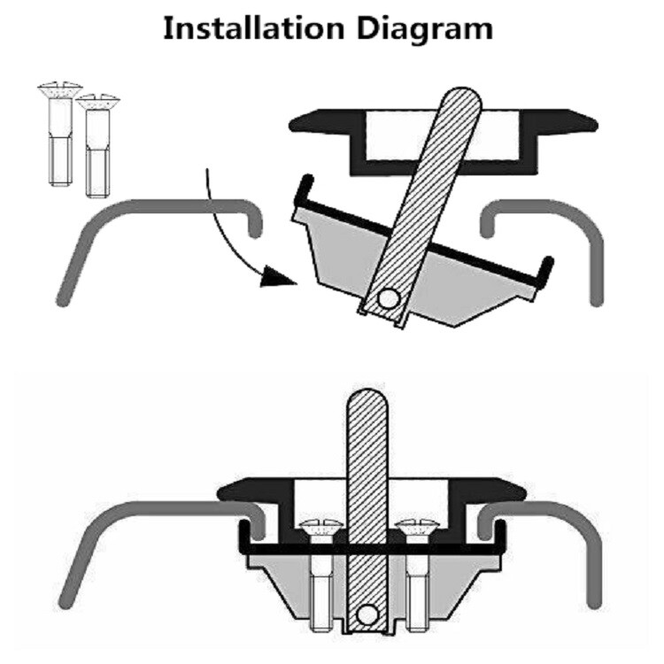 1pair Raised Truck Bed Retractable Tie Down Anchors Point Loop Hooks ...