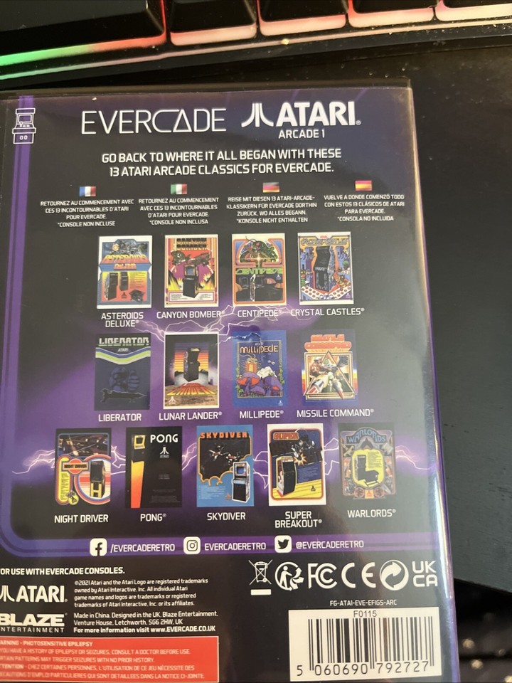 ATARI ARCADE CARTRIDGE - Evercade | eBay