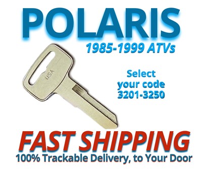 Polaris ATV Keys Scrambler Trail boss Sportsman Magnum Key Cut to Code ...
