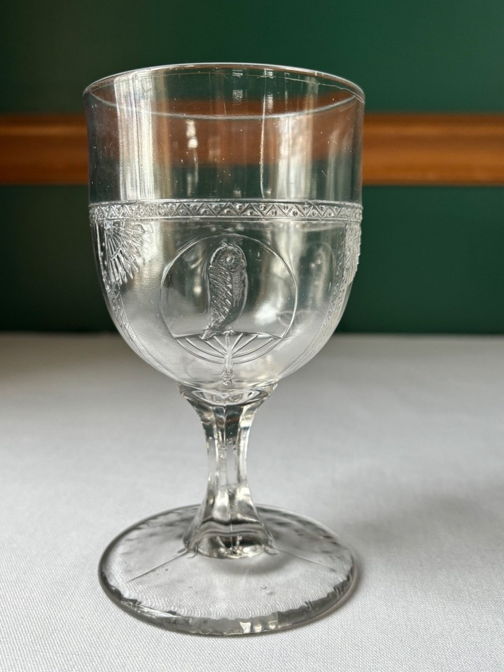 3 Victorian EAPG Goblets Scroll Like Rasberry & Shield Richards ...