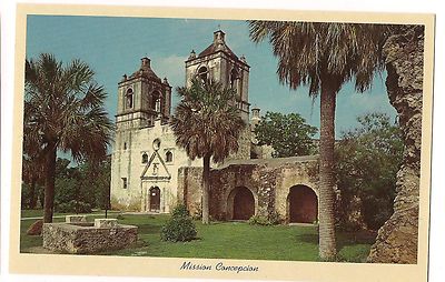 MISSION CONCEPTION Religion Building SAN ANTONIO TEXAS Postcard TX | eBay